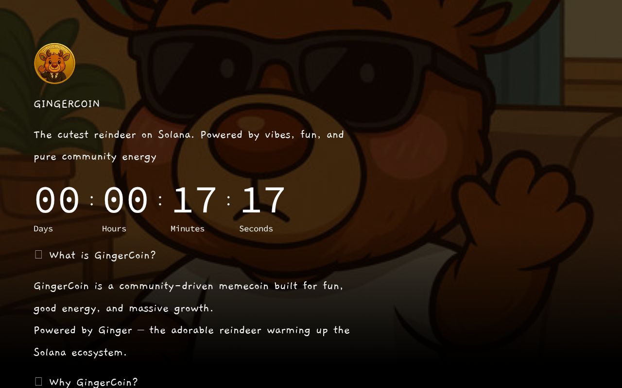 GINGERCOIN – Official Website